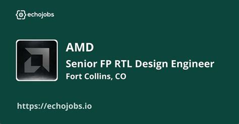 Amd Is Hiring Senior Fp Rtl Design Engineer Usd 143k 205k Fort