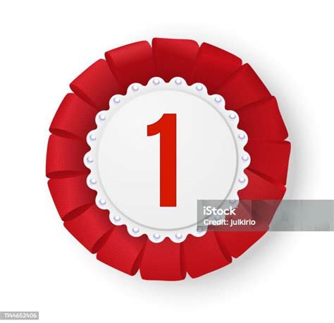 현실적인 레드 패브릭 어워드 리본 배지 벡터 일러스트입니다 상에 대한 스톡 벡터 아트 및 기타 이미지 상 예술 1 Istock