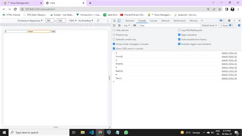 Javascript How To Display Array Values In Table Tbody And Add Multiple Values In Same Array