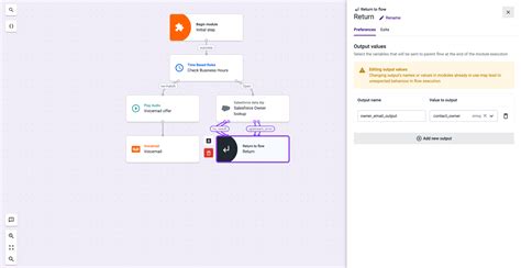 Transferring Context Between A Module And The Referencing Flows