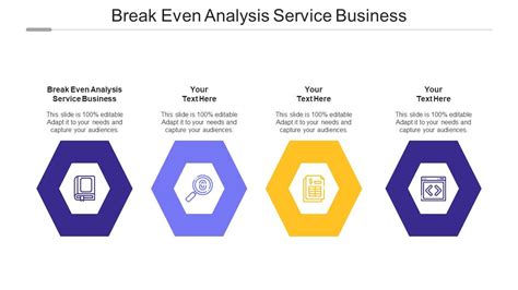 Break Even Analysis Service Business Ppt Powerpoint Presentation Inspiration Cpb Presentation