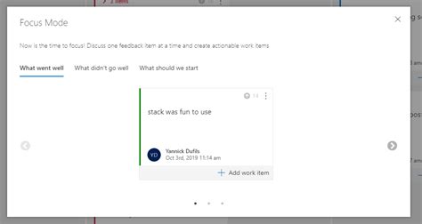 Process Using Retrospective Extension In Azure Devops