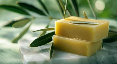 Two Bars Of Handmade Olive Oil Soap With Rosemary And Olives 47070627
