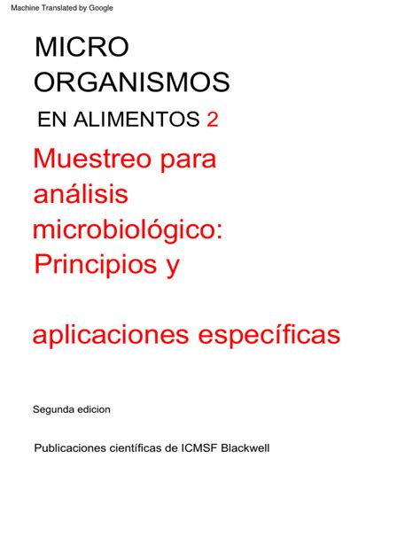 Sampling For Microbiological Analysis Principles And Specific Applications Icmsf Pdf Carne