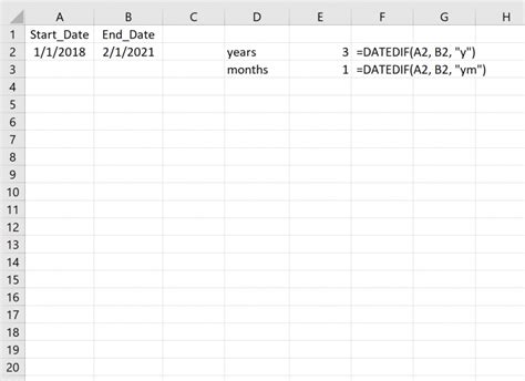 How To Calculate The Difference Between Two Dates In Excel