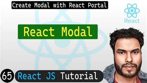 65 Create Modal With React Portal React Js Tutorial Youtube