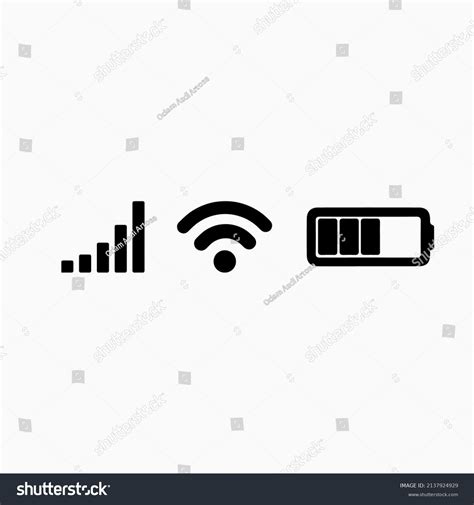 Status Bar Icon Vector Illustration Iphone Stock Vector Royalty Free Shutterstock