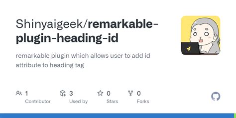 Github Shinyaigeek Remarkable Plugin Heading Id Remarkable Plugin Which Allows User To Add Id