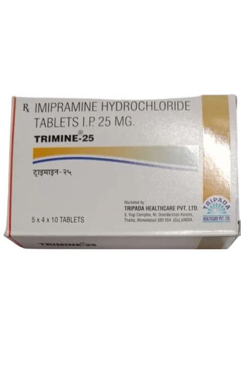 25mg Trimine Imipramine Tablets At ₹ 156strip Imipramine Tablet In