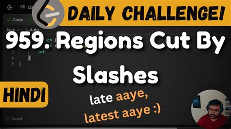 959 Regions Cut By Slashes Graphs Leetcode Daily Challenge Dsa Hindi Youtube