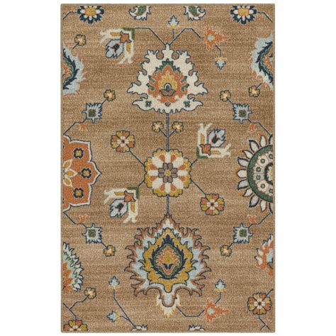 Maples Rugs Made In Usa Fleur Contemporary Floral Indoor Accent