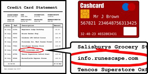 Miranda Lambert Buzz Credit Card Statement Example
