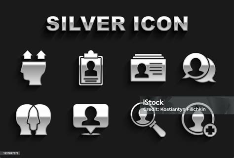 사람과 위치를 설정 음성 거품 채팅 계정 화면 만들기 검색을위한 돋보기 프로젝트 팀 베이스 이력서 사람의 사용자 및 클립 보드 이력서 아이콘 벡터 Brand Name