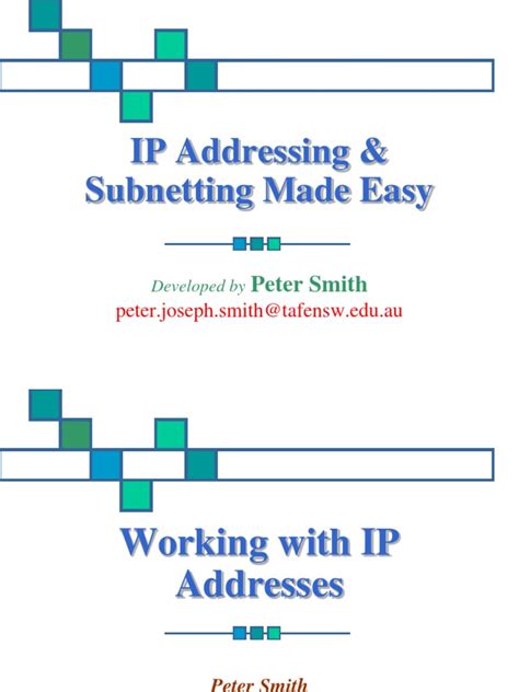 PDF Pjsmith IP Addressing Subnetting Made Easy DOKUMEN TIPS