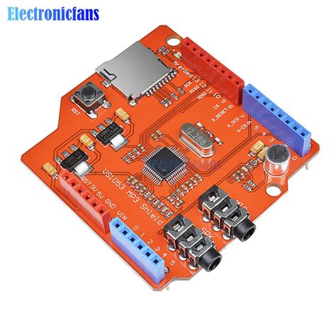 Vs1053 Vs1053b Stereo Audio Mp3 Player Shield Record Decode Development Board Module With Tf