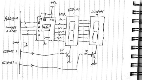 Charlieplexing Seven Segment Displays Interfacing Arduino Forum