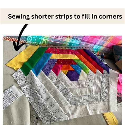 Hexagon Log Cabin Quilt Block Easy Tutorial