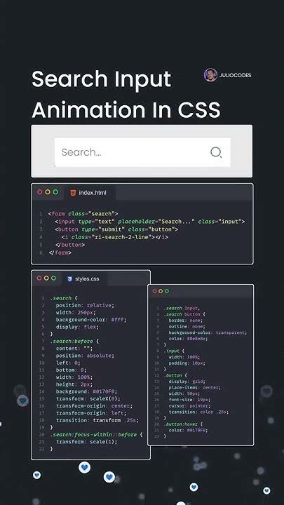 Animated Search Box Made With Css Css Animation Youtube