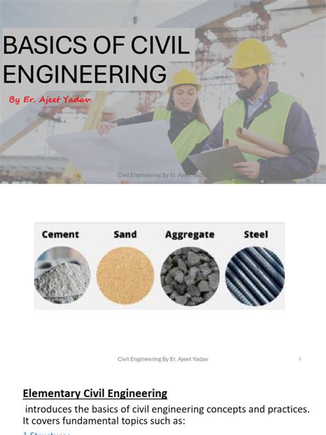 Basics Of Civil Engineering Ajeet Yadav Pdf Door Cement
