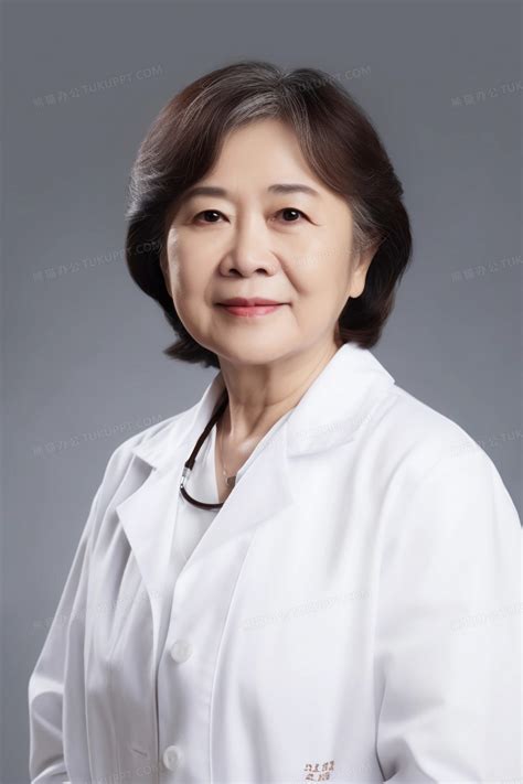 医生穿着白色制服对着镜头自信微笑形象照插画图片素材下载 格式 熊猫办公