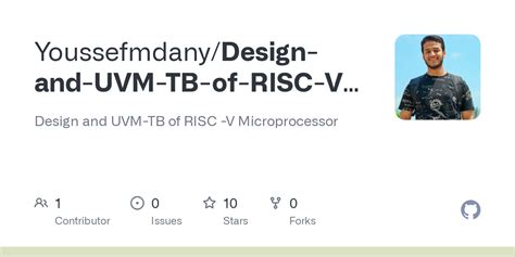 GitHub Youssefmdany Design And UVM TB Of RISC V Microprocessor