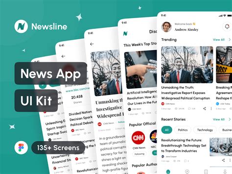 Newsline News App Ui Kit By Sobakhul Munir Siroj On Dribbble