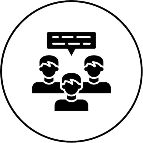 그룹 채팅 아이콘 프리미엄 벡터