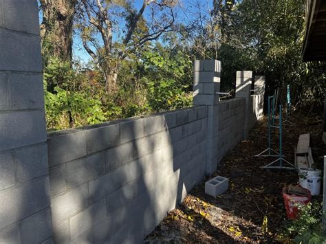 Cmu Fence Footing R Masonry
