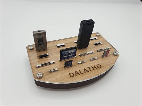 Usb Stick Holder Personalised Sd Card Micro Sd Organiser Slots Etsy Israel