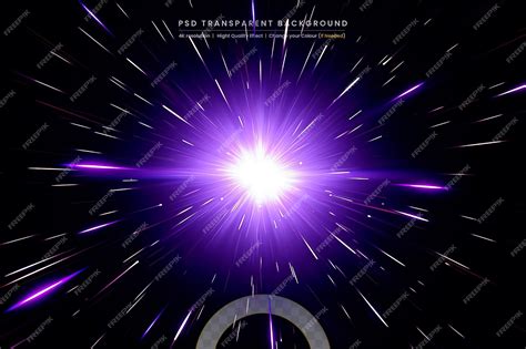 투명한 배경에 추상적인 파란 스포트라이트 쇼 무대 프리미엄 Ai 생성 Psd