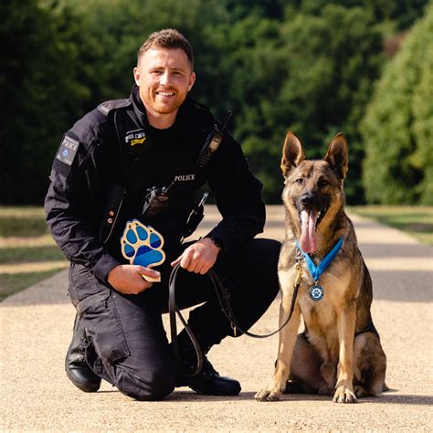 British Police Dog Handler