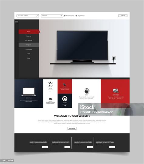 웹사이트 템플릿 디자인입니다 현대 평면 디자인 벡터 일러스트 레이 션 웹사이트 및 모바일 웹사이트 개발에 대 한 웹 페이지