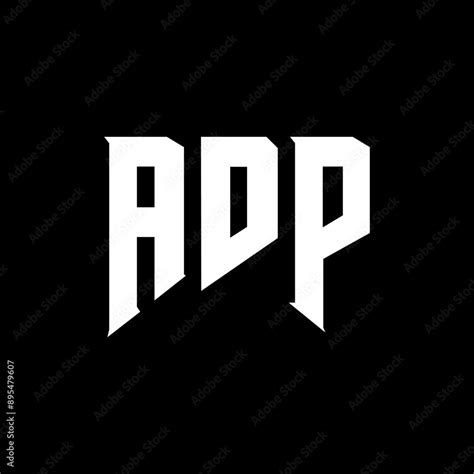 Vetor De Adp Letter Logo Design For Technology Company Adp Logo Design