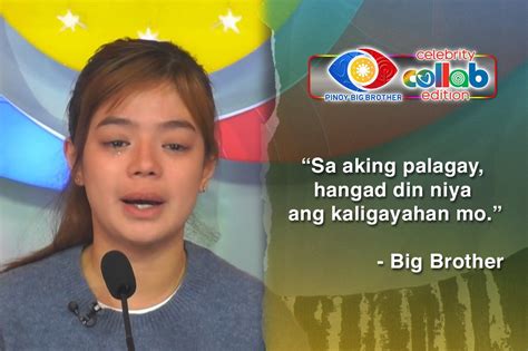 Day 61 Big Brother Offers Comforting Words To Bianca Pbb Collab Abs Cbn Entertainment