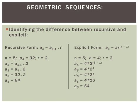 Geometric And Arithmetic Sequences Ppt Download