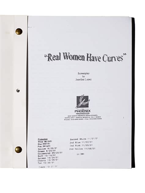 Real Women Have Curves Screenplay Smithsonian Institution
