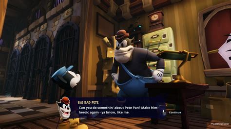 How To Complete The Restore Pete Pan Quest In Disney Epic Mickey Rebrushed