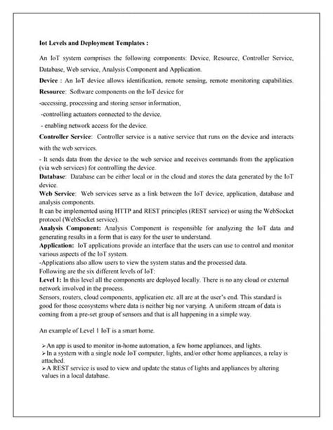 Iot Levels And Deployment Templates Pptx