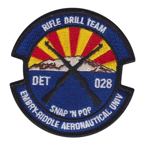 Afrotc Detachment 028 Rifle Drill Team Patch Air Force Reserve