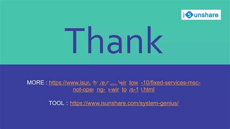 Fixed Cannot Open Servicesmsc In Windows 10 Pptx