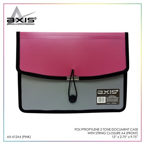 Expandable Document Tone A Short File Folder Case With String Elastic Closure Axis AX A
