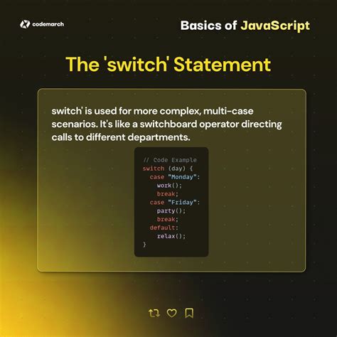 Javascript Conditional Statements Thread From Codemarch Codemarch Rattibha