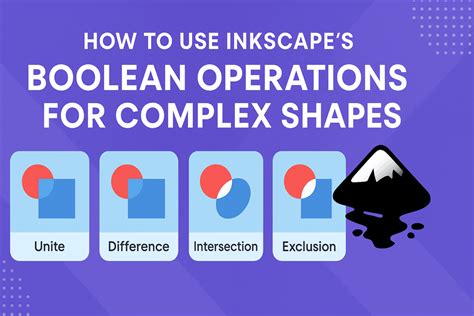 How To Use Inkscapes Boolean Operations For Complex Shapes Graphic