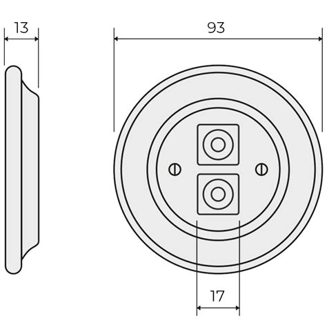 Porcelain Wall Speaker Socket Gold Dyke And Dean