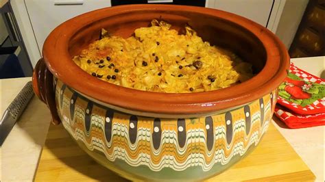 Пиле с кисело зеле в гювеч Youtube