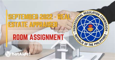 Room Assignment — September 2022 Real Estate Appraiser Licensure Exam