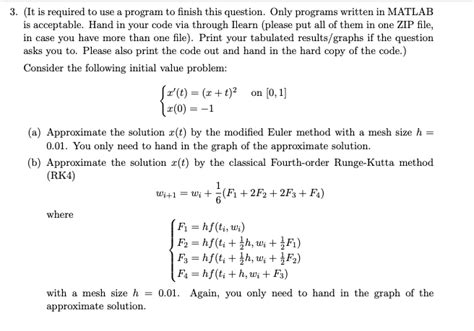 Solved 3 It Is Required To Use A Program To Finish This