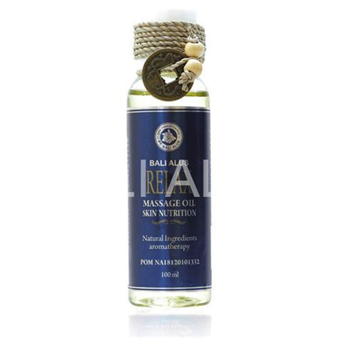 Bali Alus Massage Oil Skin Nutrition Relax Green Tea 100 Ml