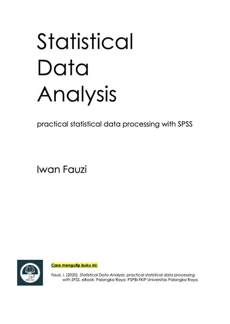 Pdf Statistical Data Analysis Practical Statistical Data Processing With Spss