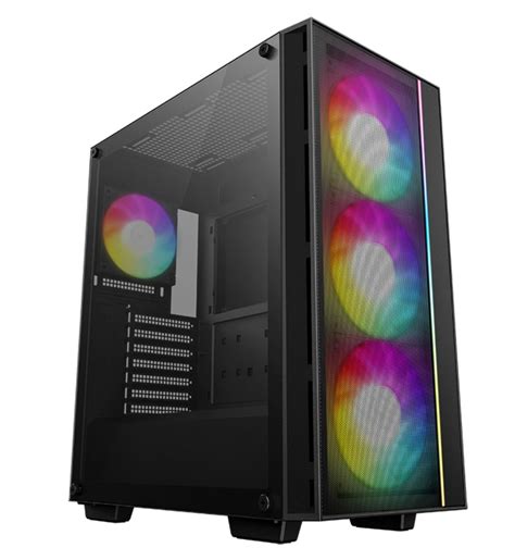 Deepcool Matrexx 55 Mesh V4 Full Tempered Glass Side Panel Atx Case